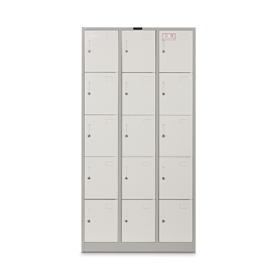 MAX-LK15 Grey Two-Tone Locker 15 Compartments W900xD450xH1800 mm ...