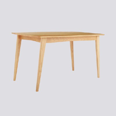 HomeHuk Original Wood Rubber Wood Dining Table 120x70 cm Rubber Wood ...