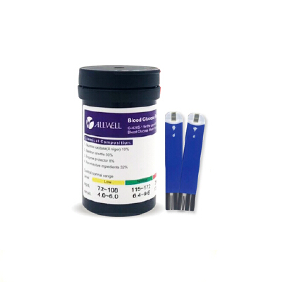 ALLWELL ALLWELL Blood Glucose Test Strips 50 pcs and blood collection ...
