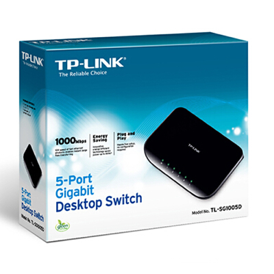 TP-LINK Gigabit Switching Hub (TL-SG1005D) 5 Port (5") TP-LINK | OfficeMate