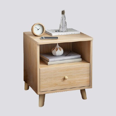 ตู้ข้างเตียงไม้ 2 ชั้น พร้อม 1 ลิ้นชัก สีเมเปิ้ล HomeHuk PB Side Table ...