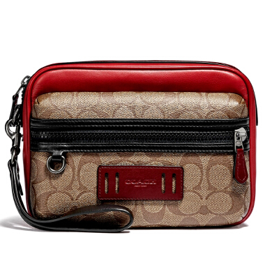 COACH F84681 TERRAIN POUCH IN COLORBLOCK SIGNATURE CANVAS (QBPKP ...