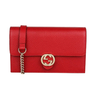 GUCCI GG INTERLOCKING WOC (RED) | OfficeMate