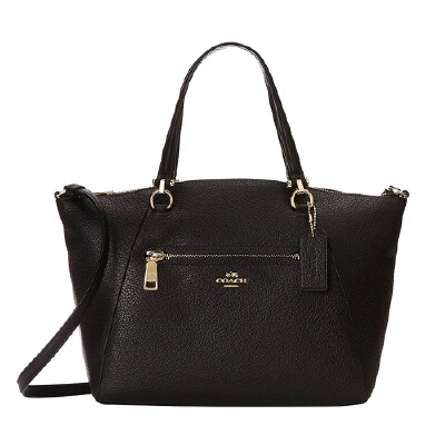 กระเป๋า Coach 79997 Prairie Satchel In Pebble Leather สีดำ (IM/Black ...