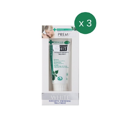 Premium White Toothpaste Tube 50g. ยาสีฟันสูตรฟันขาว (Pack 3) Dentiste ...