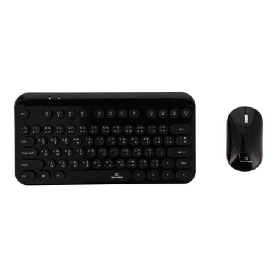 Wireless Dot Keyboard + Mouse TECHPRO Set (TH/EN) - Black | OfficeMate