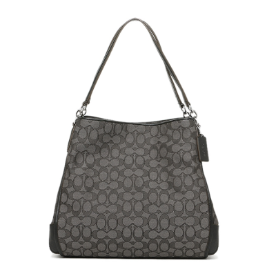 กระเป๋าถือ COACH แท้ ผ้าลาย OUTLINE SIGNATURE สายหนังแท้ ช่องเยอะ สวย ...