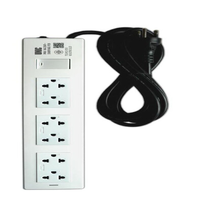 รางปลั๊กไฟ 6 ช่อง 1 สวิตซ์ 5 เมตร 3500W 16A P406-2 ยูนิค Nonsense สีดำ ...