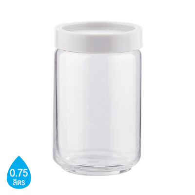 โหลแก้วฝา Stax OCEAN GLASS รุ่น 5B02526G9701B ขนาด 750 มล. สีขาว ...