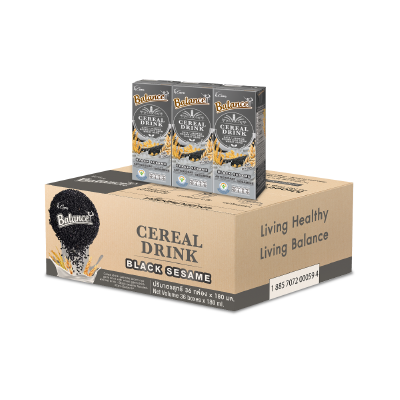 BALANCE Cereal Drink Black Sesame 180ml x 36pcs | OfficeMate