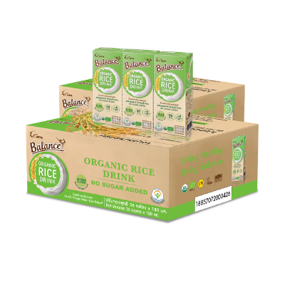 BALANCE Organic Rice Drink - Natural Flavor (180ml x 72pcs) | OfficeMate