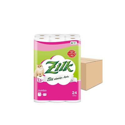 Zilk Jumbo Toilet Tissue 2 ply 24 roll [ยกลัง] | OfficeMate