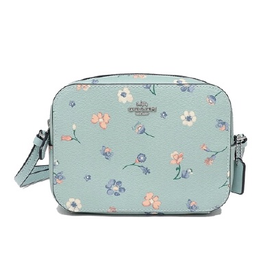 กระเป๋าสะพายข้าง Coach C8699 สีฟ้า (SV/Light Teal Multi) | OfficeMate