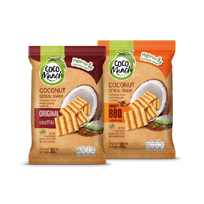 ขนมธัญพืชผสมไฟเบอร์มะพร้าวและพีโปรตีน 30 กรัม Cocomunch | OfficeMate