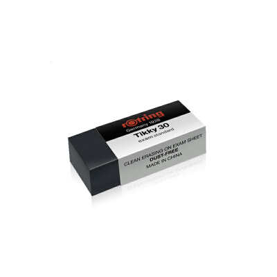 rOtring TIKKY 30 EXAM ERASER ยางลบรอตริงติ๊กกี้ 30 เอ็กแซม สีดำ พรีเมีย ...