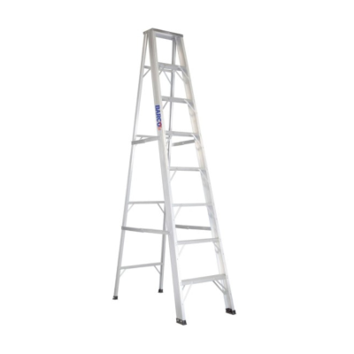 BARCO A shape one way bold Aluminum ladder 8 steps | OfficeMate