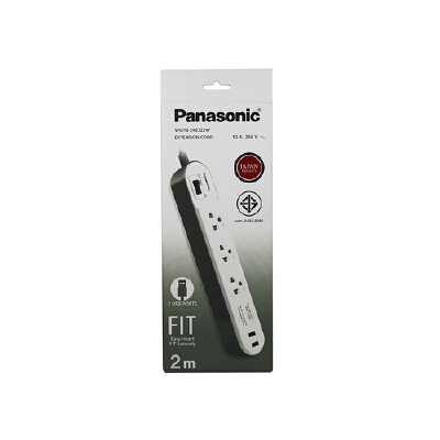 Panasonic Power strip 3 outlets 1 switch + USB model cable length 3 ...