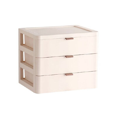 COCOGU Desktop storage box with 3 drawers Pink | OfficeMate