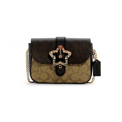 กระเป๋าสะพายข้าง COACH C7013 GEMMA CROSSBODY IN BLOCKED COACH ...