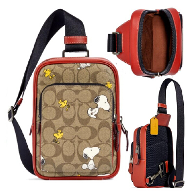 กระเป๋าคาดอกคาดเอว COACH CE600 COACH X PEANUTS TRACK PA COACH ...