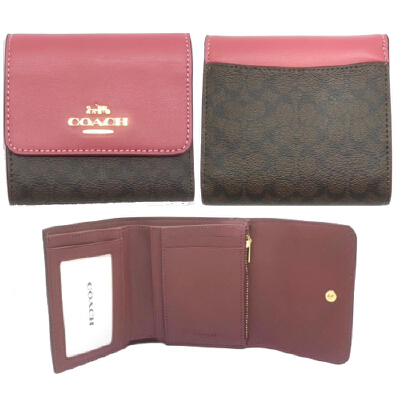 กระเป๋าสตางค์ COACH CF369 SMALL TRIFOLD WALLET IN COLOR COACH ...