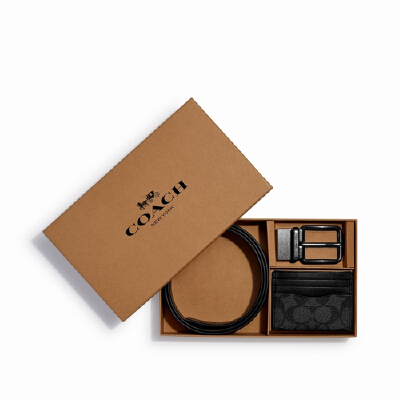 เข็มขัด COACH C8278 BOXED CARD CASE AND BELT GIFT SET I C8278QBMI5 ...