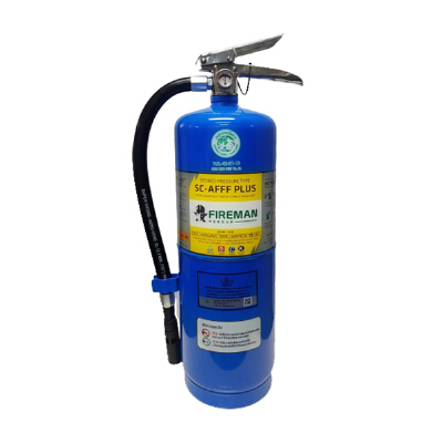เครื่องดับเพลิงชนิดเคมีสูตรน้ำ (ฉลากเขียว) SC-AFFF PLUS FIREMAN PRO ขนาด 10 ปอนด์ สีฟ้า | OfficeMate