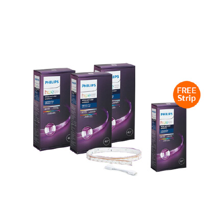 Philips Hue Strip 1m Value Set ประกอบด้วย Strip Extension 4 ชิ้น ...