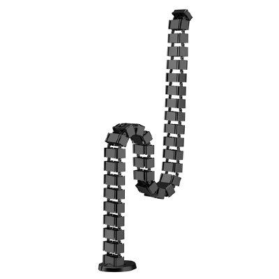 Ergotrend Mag Snake Cable Management สีดำ รางกระดูกงูเก็บสายไฟ | OfficeMate