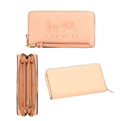 กระเป๋าคล้องมือ COACH C5889 LONG ZIP AROUND WALLET IN C COACH ...