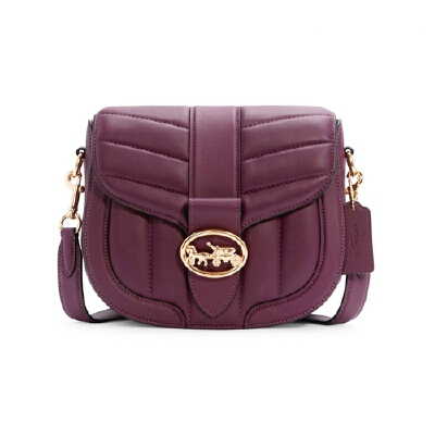 กระเป๋าสะพายข้าง COACH C2803 GEORGIE SADDLE BAG WITH QU COACH ...