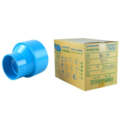 DSAI ดีเอสเอไอ ข้อต่อบางลดพีวีซี PVC ขนาด 6"x4" (6นิ้ว ลด 4นิ้ว) (6 ตัว/กล่อง) | OfficeMate