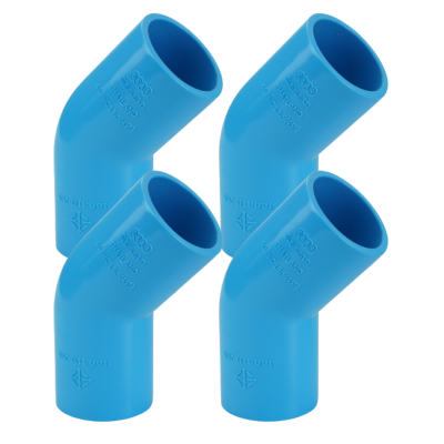 DSAI ข้องอหนา PVC 45องศา ขนาด 2" (2 นิ้ว) 1 เเพ็ค | OfficeMate