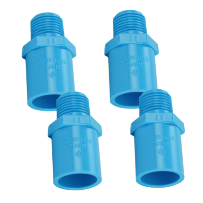 DSAI ข้อต่อเกลียวนอกพีวีซี PVC ขนาด 1.1/2" (1 นิ้ว ครึ่ง) 1 เเพ็ค | OfficeMate