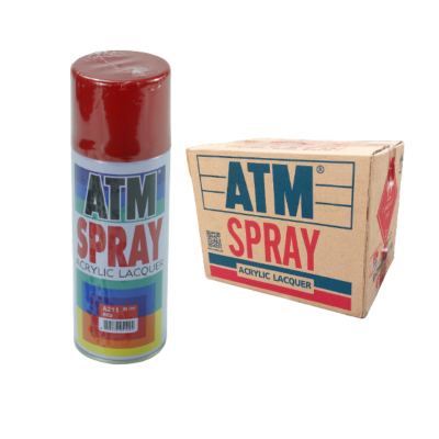 สีสเปรย์อเนกประสงค์ เอทีเอ็ม (ATM SPRAY) NO.A211 RED สีแดง จำนวน 1 ลัง ...