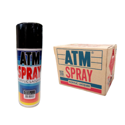 ATM สีสเปรย์อเนกประสงค์ เอทีเอ็ม(ATM SPRAY) NO.A212 FLAT BLACK สีดำด้าน ...