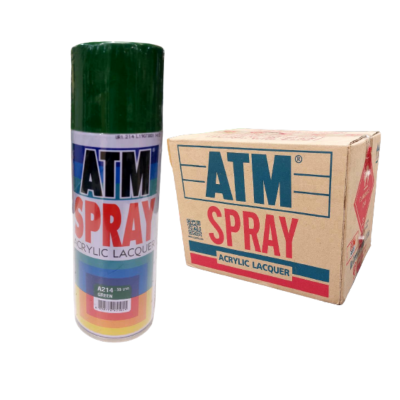 สีสเปรย์อเนกประสงค์ เอทีเอ็ม (ATM SPRAY) NO.A214 GREEN สีเขียว จำนวน 1 ...