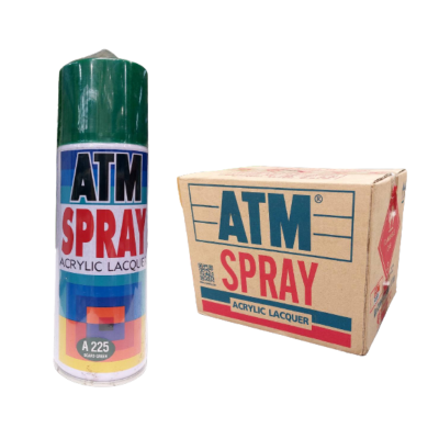 ATM สีสเปรย์อเนกประสงค์ รุ่น A225 สีเขียว 270กรัม (บรรจุ 12 กระป๋อง ...