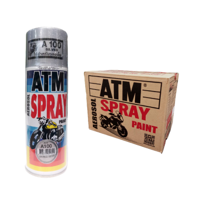 ATM สีสเปรย์อเนกประสงค์ เอทีเอ็ม (ATM SPRAY) NO.A100 Sparkle silver สี ...