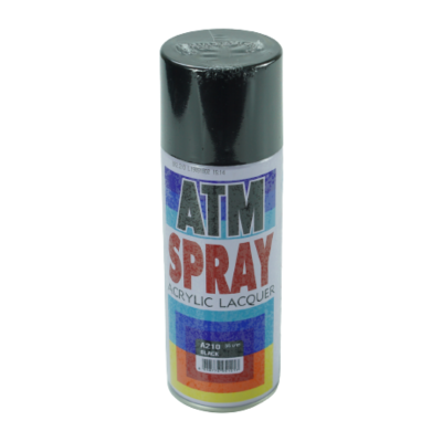 สีสเปรย์อเนกประสงค์ เอทีเอ็ม (ATM SPRAY) NO.A210 BLACK สีดำ จำนวน 1 ...