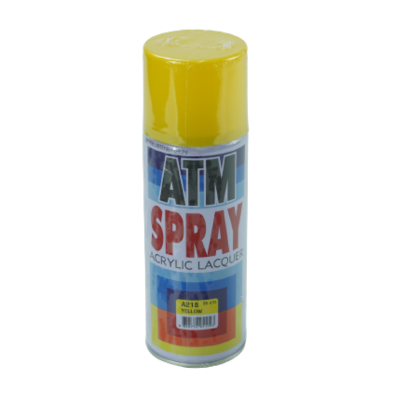 สีสเปรย์อเนกประสงค์ เอทีเอ็ม (ATM SPRAY) NO.A218 YELLOW สีเหลือง จำนวน ...