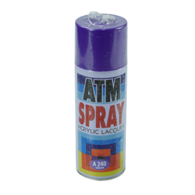 ATM สีสเปรย์อเนกประสงค์ เอทีเอ็ม (ATM SPRAY) NO.A240 VIOLET สีไวโอเล็ต ...