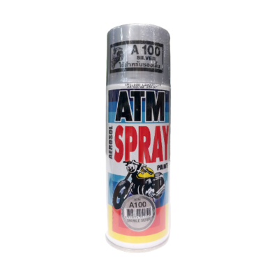 ATM สีสเปรย์อเนกประสงค์ เอทีเอ็ม (ATM SPRAY) NO.A100 Sparkle silver สี ...