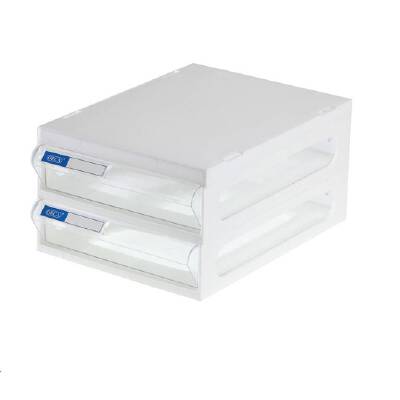 ORCA cabinet CFA-2 white-clear | OfficeMate