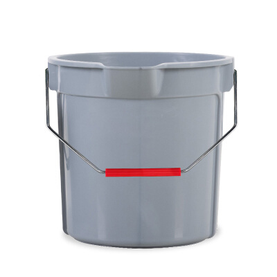 BK 8640A Grey Bucket with Pour Spout 14L Metal Handle | OfficeMate