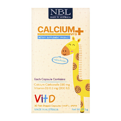NBL Calcium + Vit D 30 capsules | OfficeMate