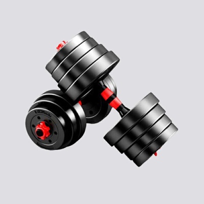 XtivePRO ชุดดัมเบล ปรับน้ำหนักได้ 20 kg พร้อมแกนบาร์เบล NO BRAND สีดำ-แดง | OfficeMate