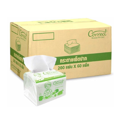 Correct Pop Up Tissue 1 Ply 200 Sheets x 60 Packs | OfficeMate