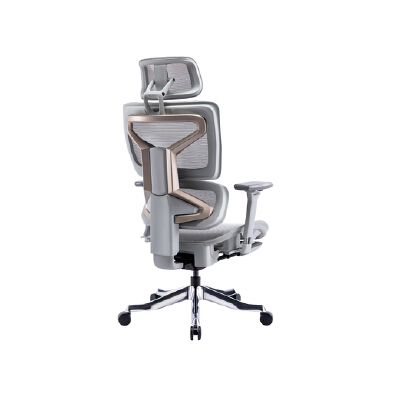 Work Station Office Ergonomic Chair Serie Model S (Grey-Gold) | OfficeMate