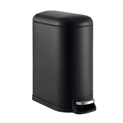 COMBI WARE ถังขยะสแตนเลสทรงหน้าแคบสีดำ(soft closed) ขนาดความจุ 10 ลิตร ...